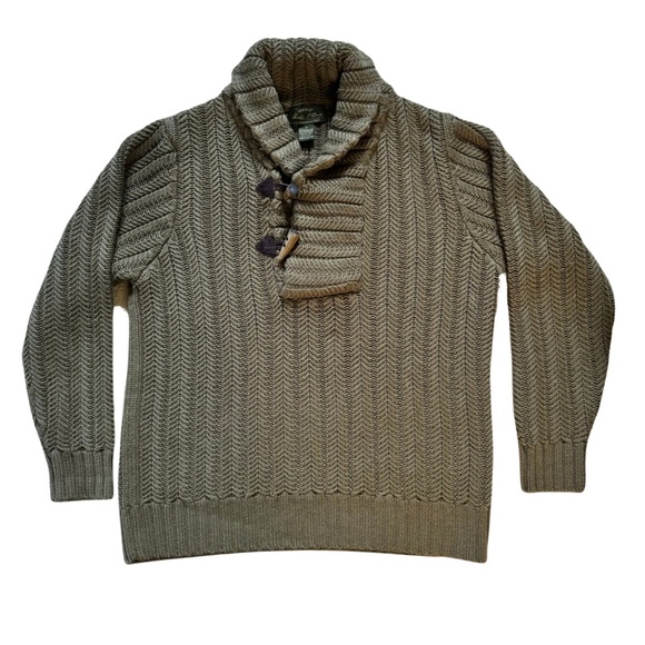 Orvis | Sweaters | Orvis Shawl Collar Olive Green Merino Wool Sweater ...